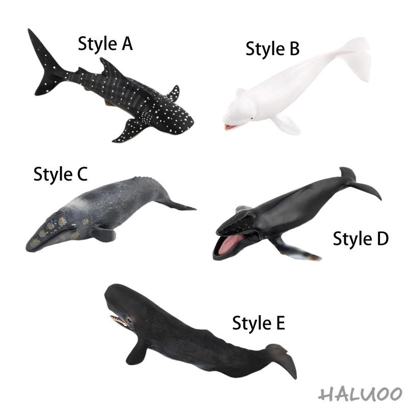 [Haluoo] Realistic Whales Figures Model Marine Life Model Educational ...