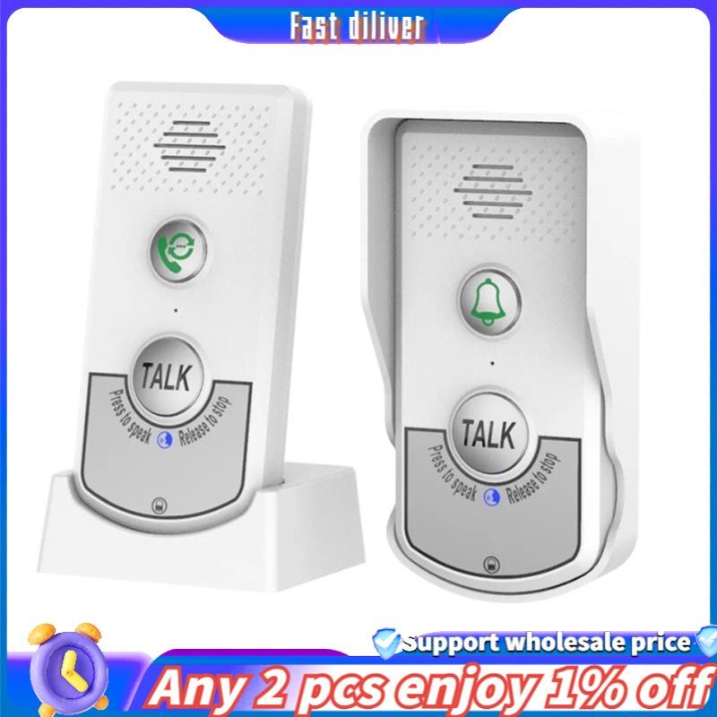 In stoick-2.4G Wireless Long Distance Door Phone Intercom Doorbell 2 ...