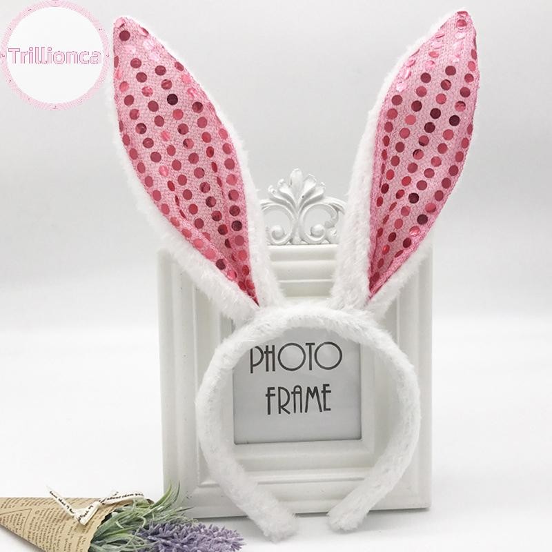 Trillionca Bunny Ear Prop Plush Hairband Costume Bunny Party Easter ...
