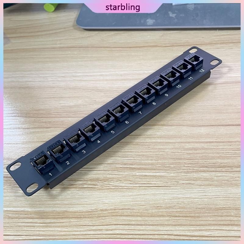 Star Patch Panel 12 Port CAT6 10G Support 1U Patch Panel UTP Wallmount ...