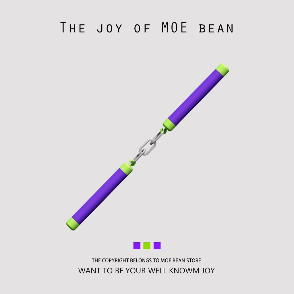 MOE!Played with a Double Nunchaku Creative Stress Relief Finger Toy ...