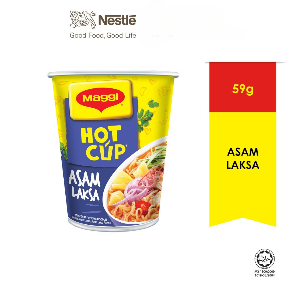 MAGGI Hot Cup Asam Laksa (59g) | Shopee Singapore