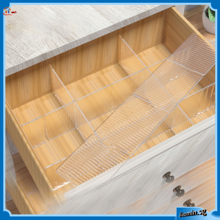 4PCS Drawer Divider Adjustable Free Combination Partition Storage ...