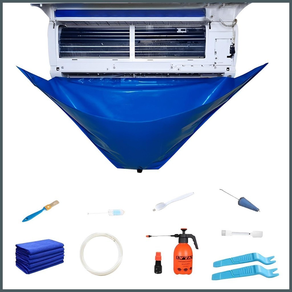 Air Conditioner Cleaning Cover AC Unit Dust Washing 12Pcs AC Cleaning ...