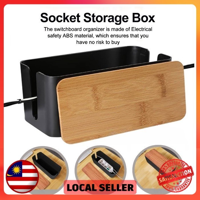 Extension Socket Box Organizer Wire Storage Box Extension Cable Box ...