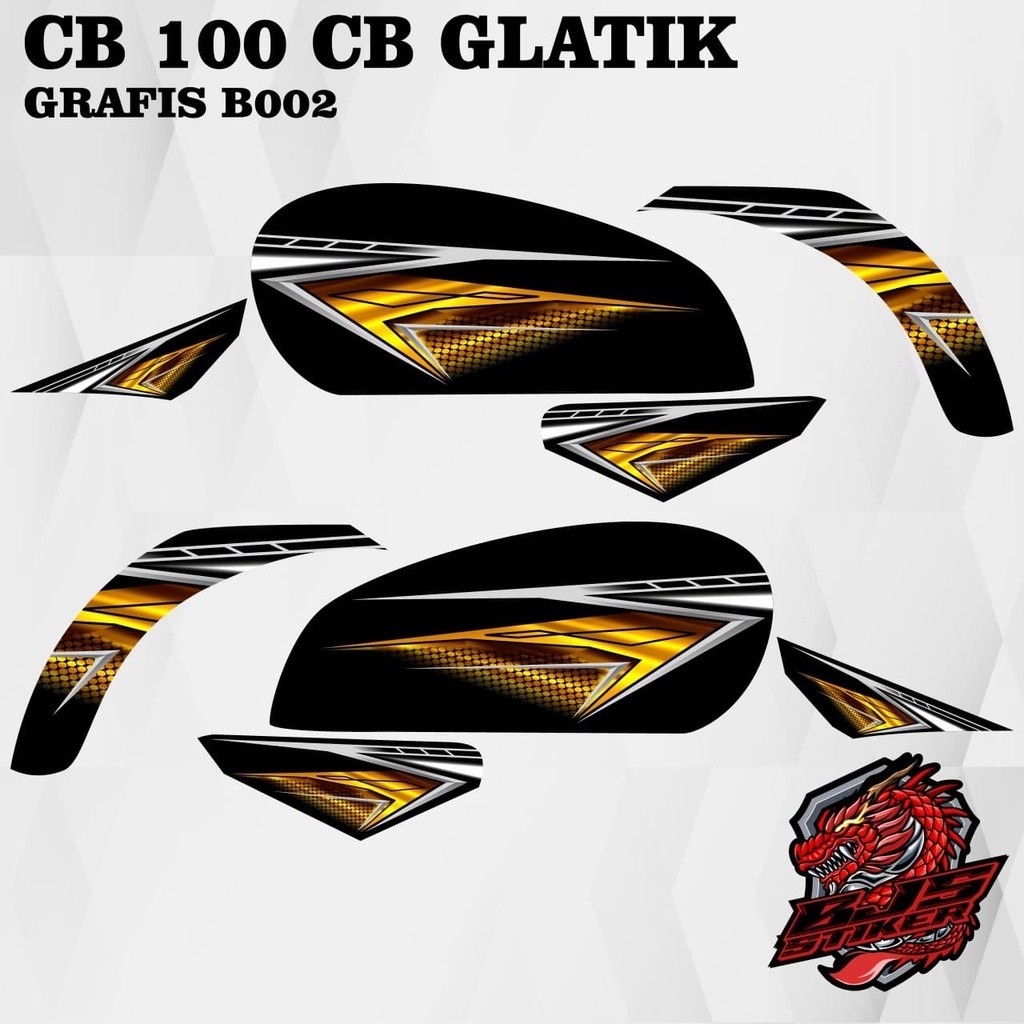 Striping cb 100 - striping sticker Old cb Trim Pole sticker cb glatik ...