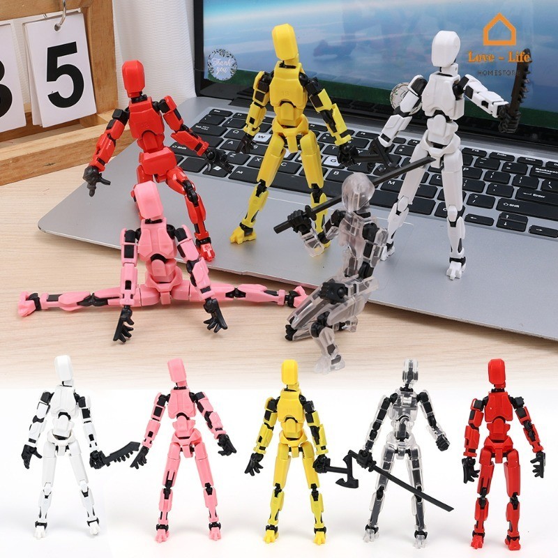 1Set Robot Toy 3d Printed Multi-jointed Movable Robot Mannequin Simple ...