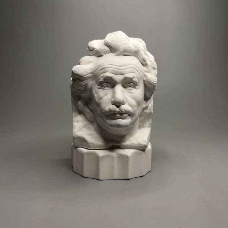 Albert Einstein Model Plaster Sculpture Scientist Bookshelf Decoration ...