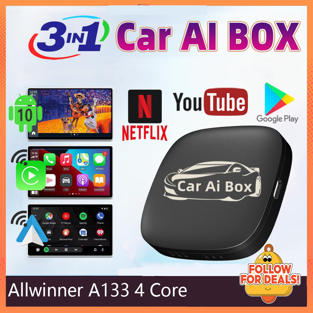 Car Ai Box Carplay Car Android box Wired to Wireless Carplay Adapter ...