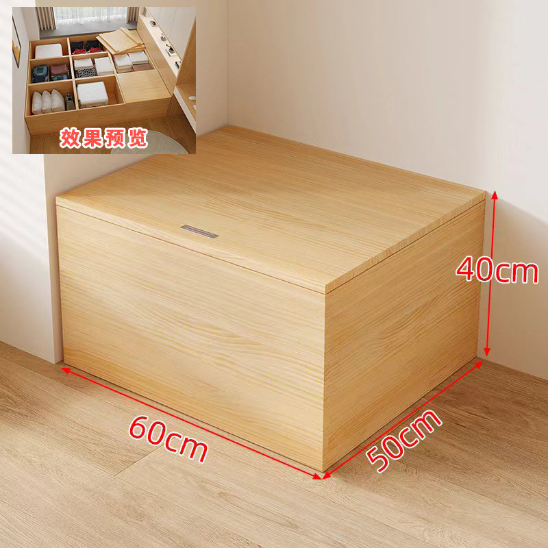 Tatami Wooden Box Custom Splicing Bed Solid Wood Living Room Multi ...