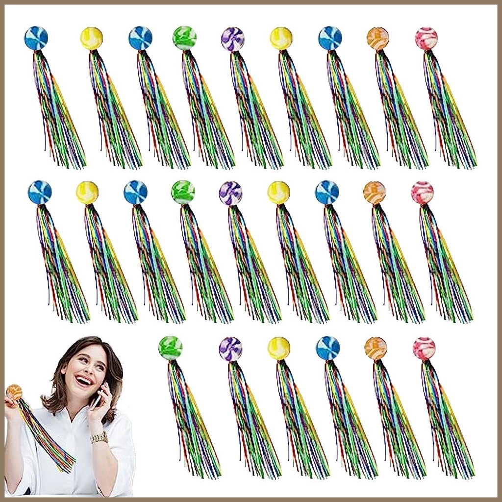 Bouncy Balls For Kids 24x Spring Rubber Ball Game Hand-eye Training ...