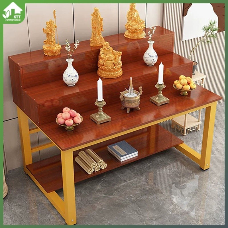 Buddha Table Altar Household Minimalist Modern Style Three-Layer Buddha ...