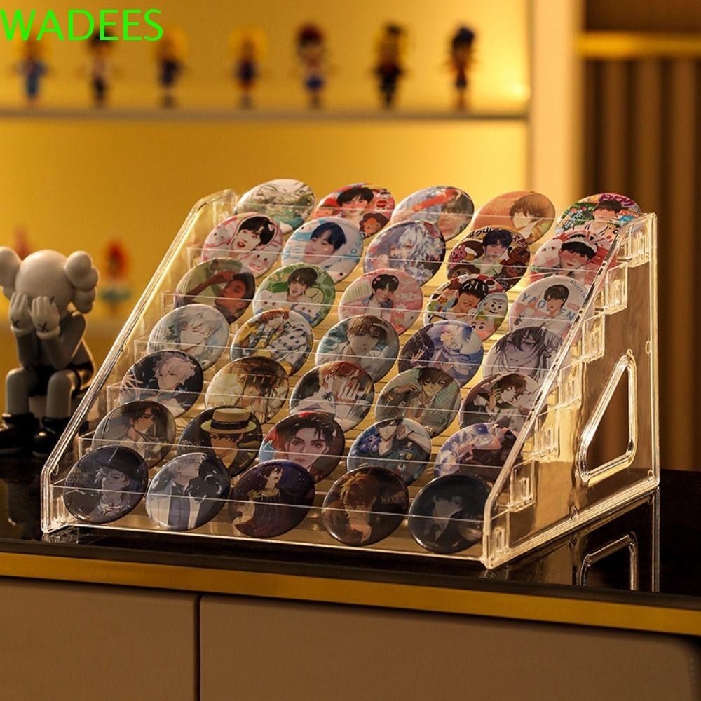 WADEES Ladder Display Rack, Badge Storage Rack Desktop Storage Box Bar ...