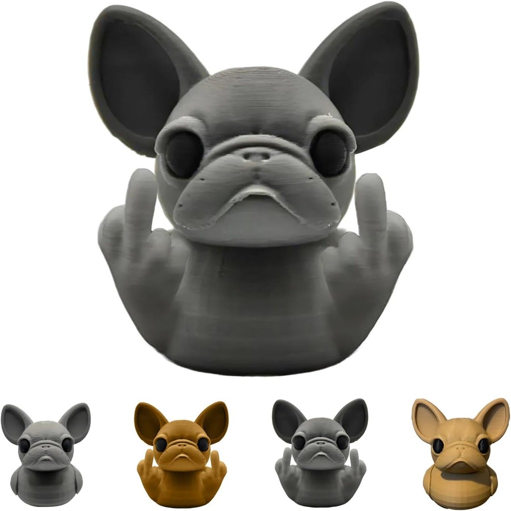 Middle Finger French Bulldog Duck, French Bulldog Gifts, Middle Finger ...