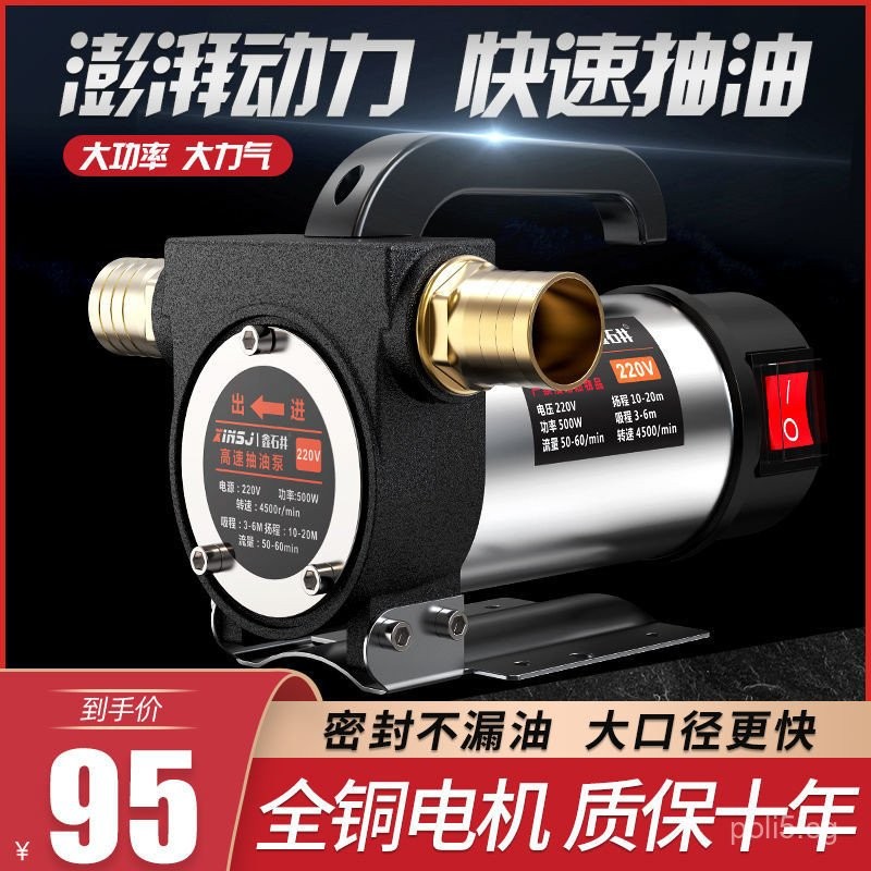 Electric Oil Pump12v24v Universal220v Diesel Pump Small Oil Pump Self ...