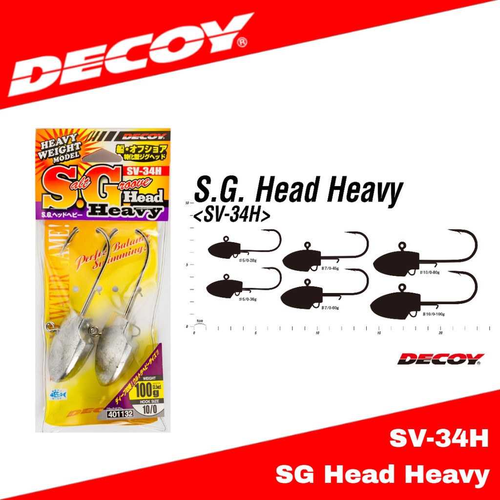 Decoy SV-34H Jig HEAD SG HEAD Heavy | Shopee Singapore