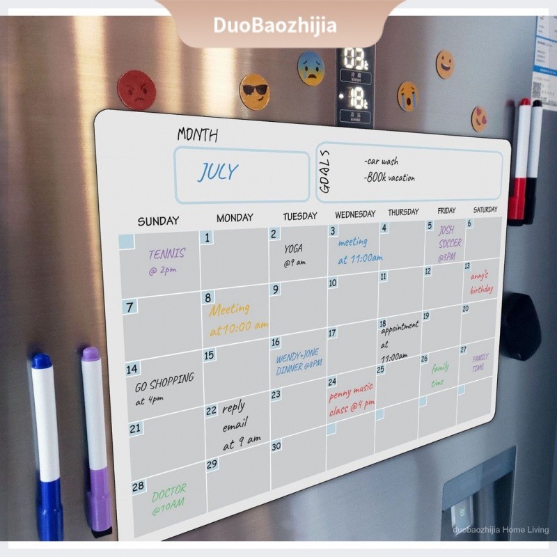 【SG Local】A3 Soft magnetic whiteboard planner Calendar board whiteboard ...