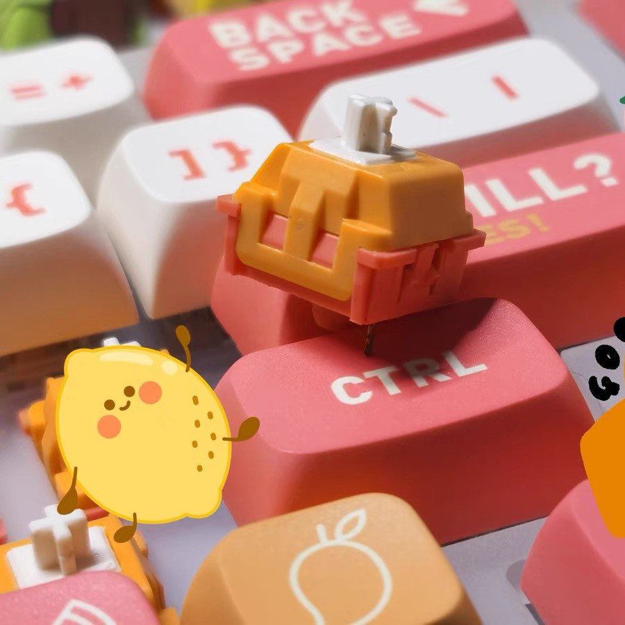 Ktt Mango Pomelo Sago Axis Linear Axis Mechanical Keyboard Shaft Body ...