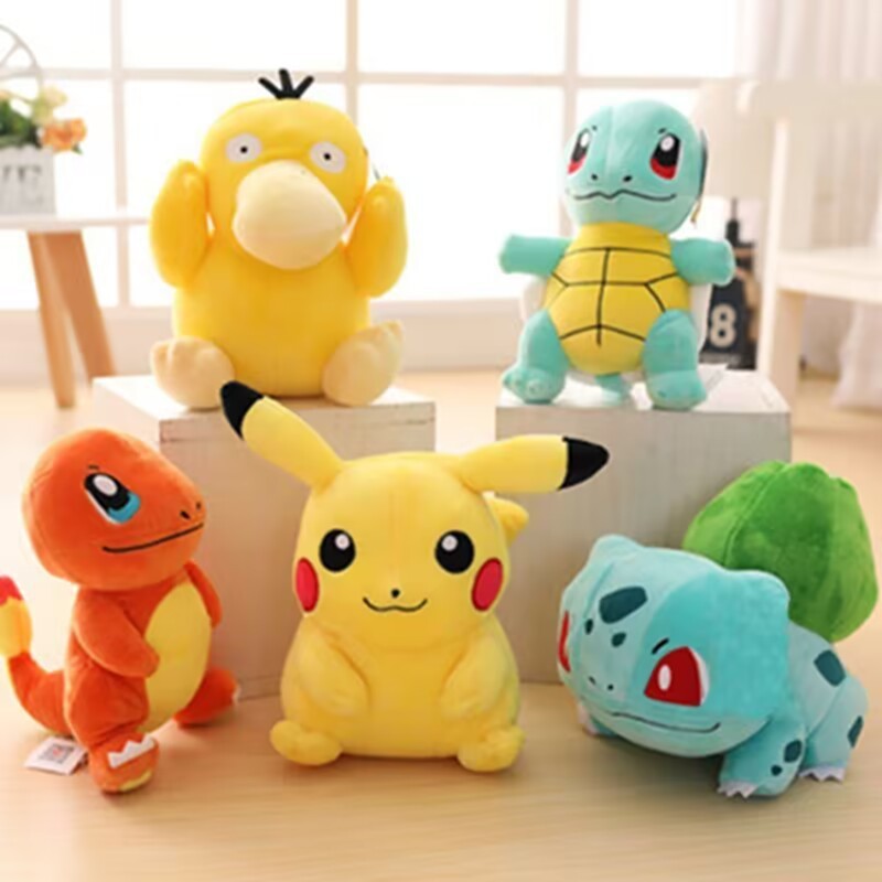 Pokemon Animation Theme Cartoon Doll Cute Pikachu Bulbasaur Squirtle ...