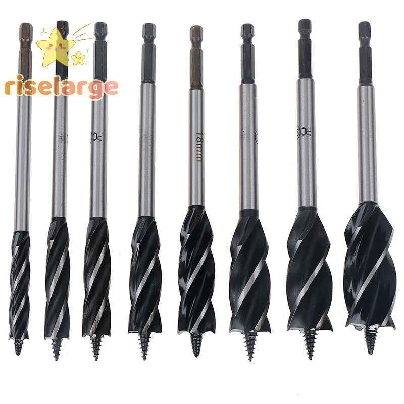 [RiseLargeS] 10-25mm Twist Drill Bit Set Wood Fast Cut Auger Carpenter ...