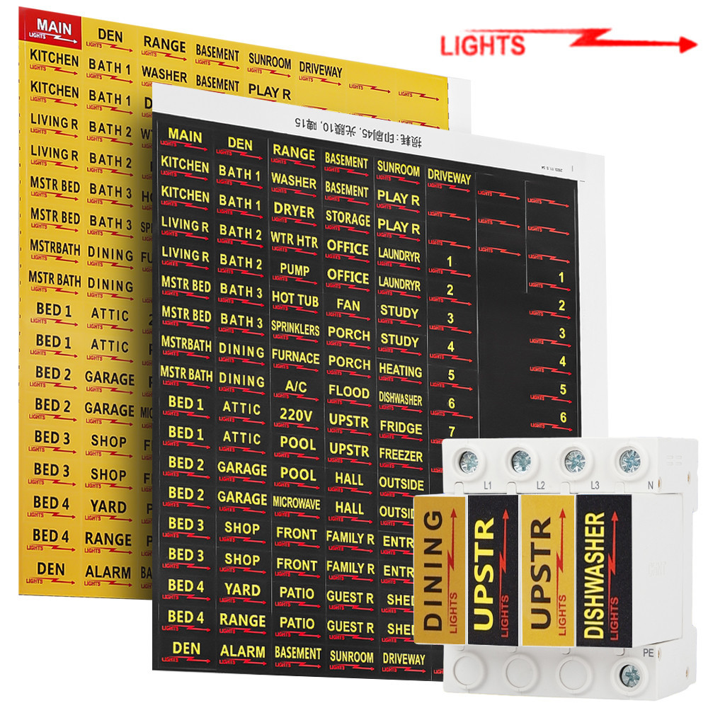 Fuse Box Identification Reminder Sticker - Circuit Breaker Box Label ...