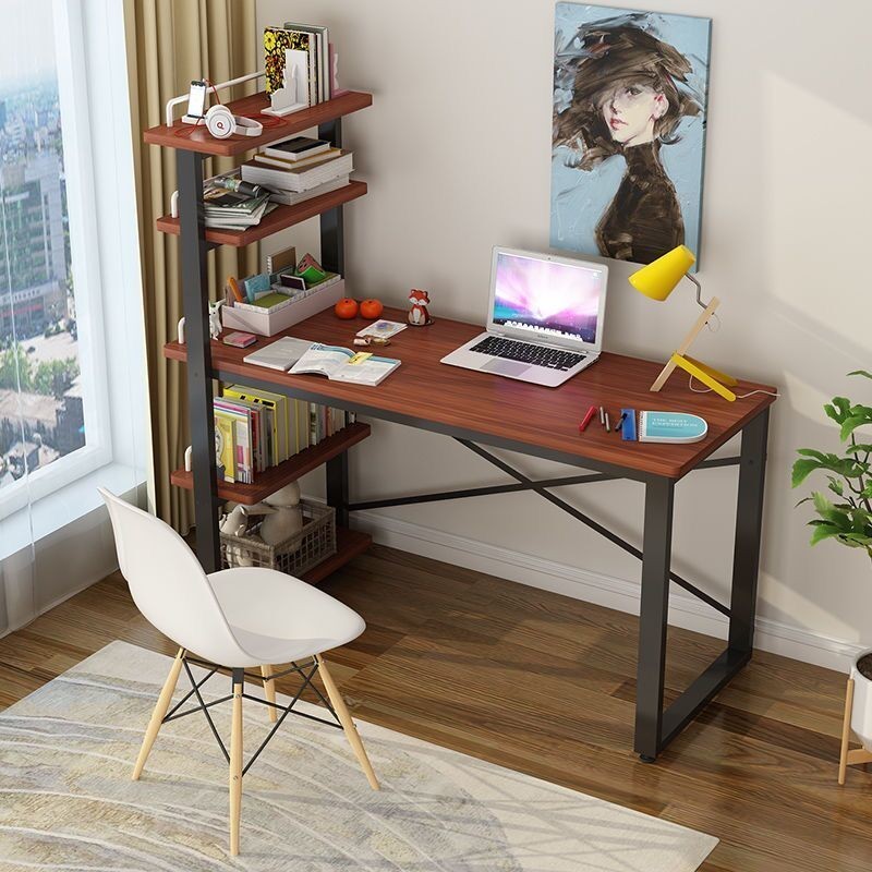 Study Table With Bookself Combined Computer Table Home Bedside Study ...