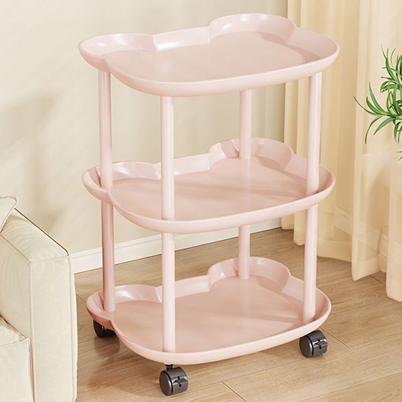 Nordic wheeled small side table, living room, movable side table, small ...