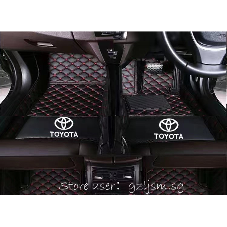 Toyota Hiace Row 1 car mats Right hand drive Car Mat Leather Car Floor ...