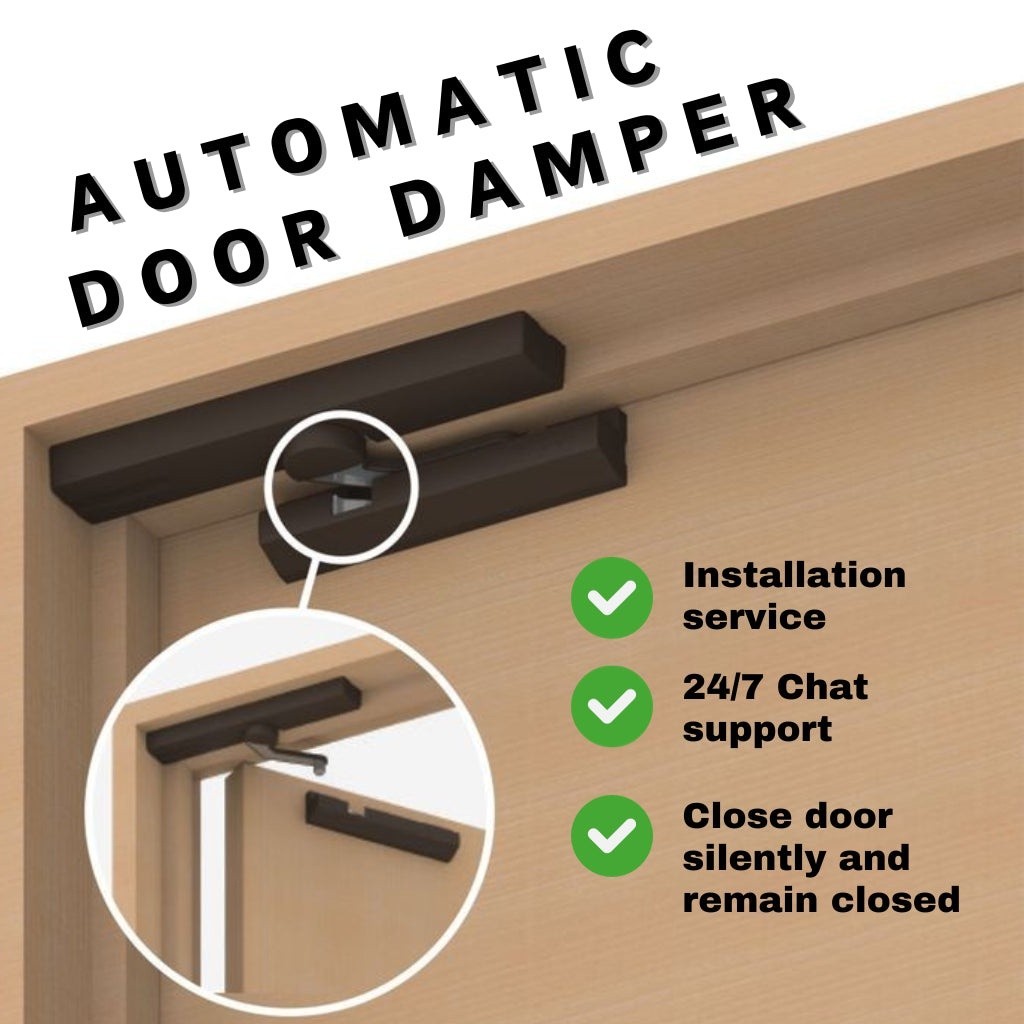 Door damper soft close HDB installation service automatic door closer e ...