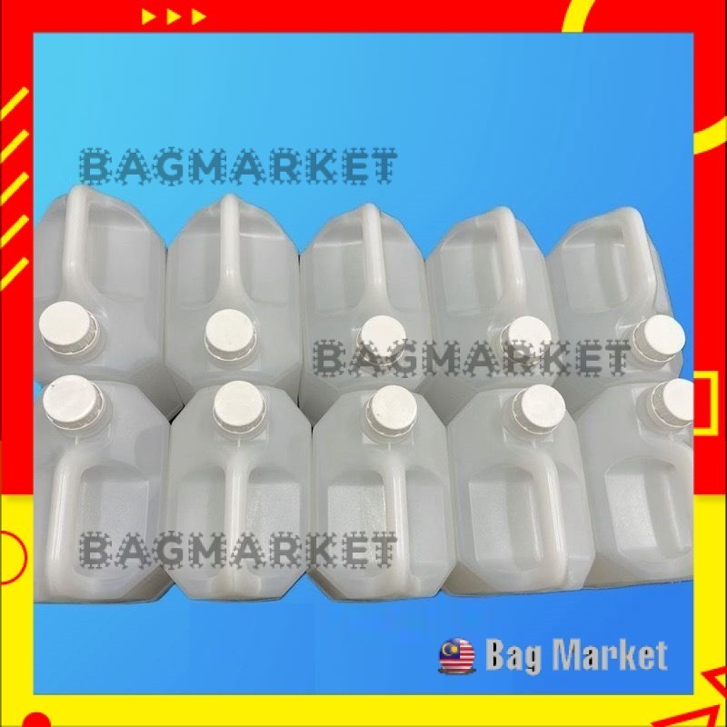 2.5L HDPE Bottle/ Tong Air 2.5 Liter Brand New Bottle Jerry Can Office Factory Hawker Shop ...