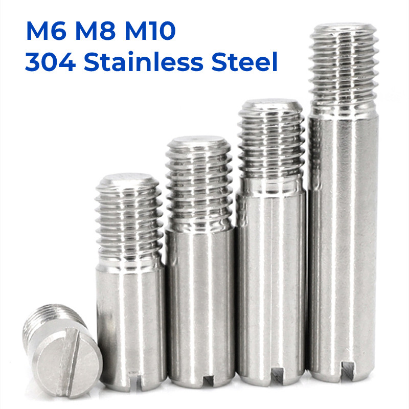 M6 M8 M10 GB878 304 Stainless Steel External Thread Slotted Cylindrical ...