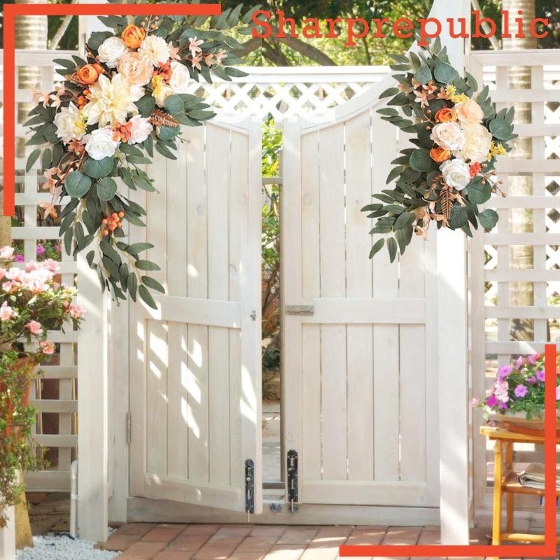 [Sharprepublic] Artificial Wedding Flowers Set Welcome Sign Swag ...