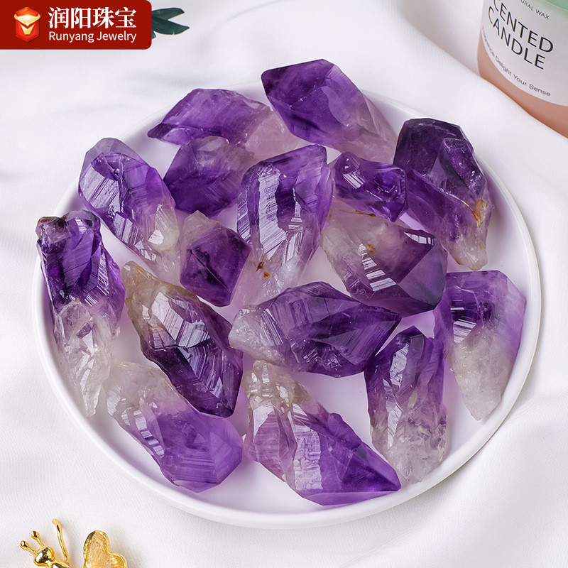 Natural Brazil Purple Crystal Stone Backbone Crystal Stone Mine ...