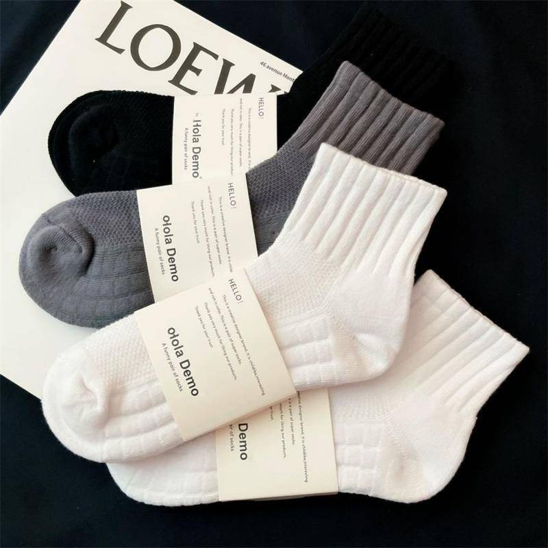 Thick towel bottom sports socks men's breathable sweat absorption short ...