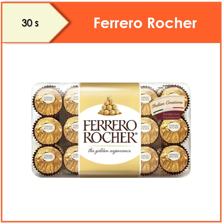 Ferrero Rocher T30 Chocolate 30''s (375g) | Shopee Singapore