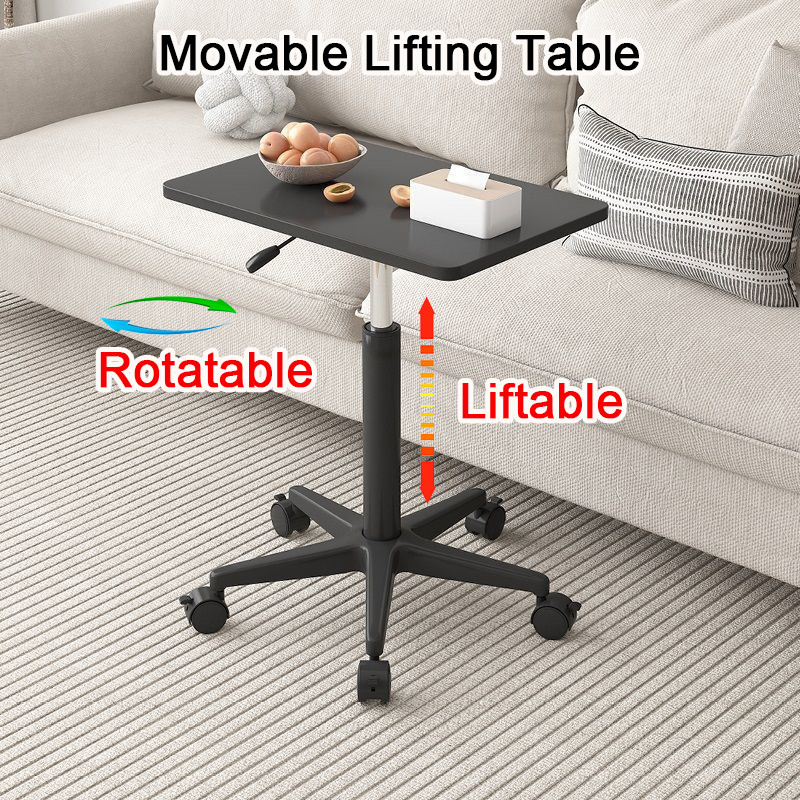 Movable Lifting Table with Pulley Small Sofa Bedside Table Standing ...