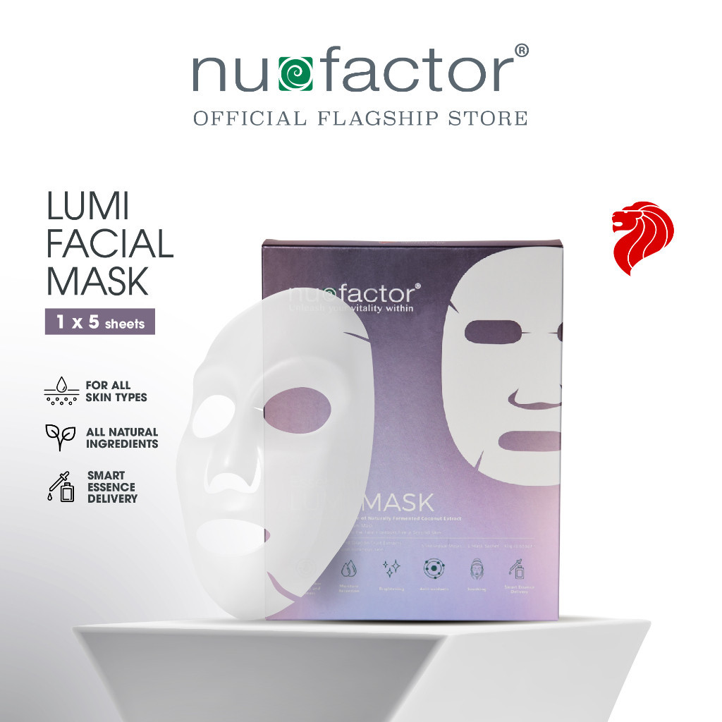 NU-FACTOR Essential Lumi Facial Biocellulose Mask Essence - 5 Sheets ...
