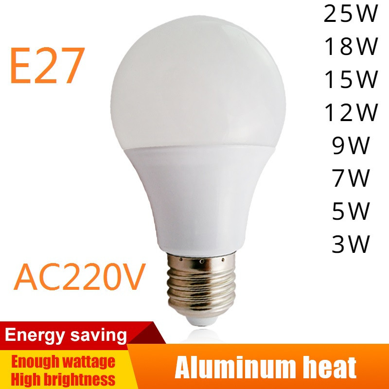 High power E27 LED bulb -3W to 25W (Malaysia stock) | Yellow and cool ...