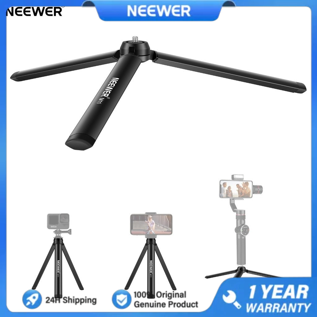 NEEWER Metal Mini Tripod Stand for Gimbal Handle Grip Stabilizer DSLR ...