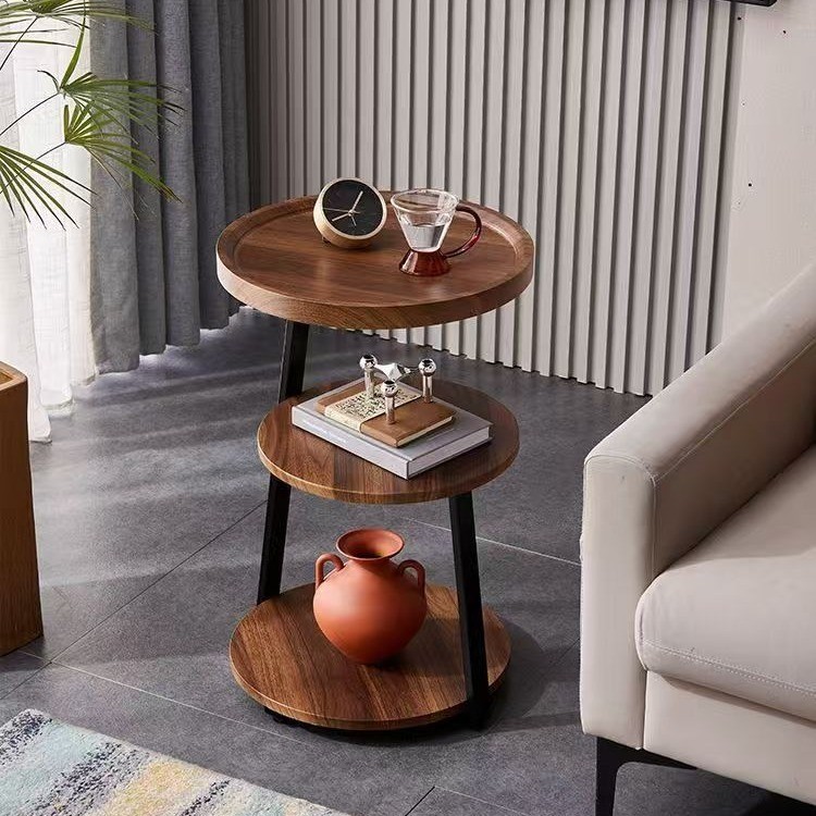Nordic Three Layers Coffee Table Bedside Small Side Tables Living Room ...