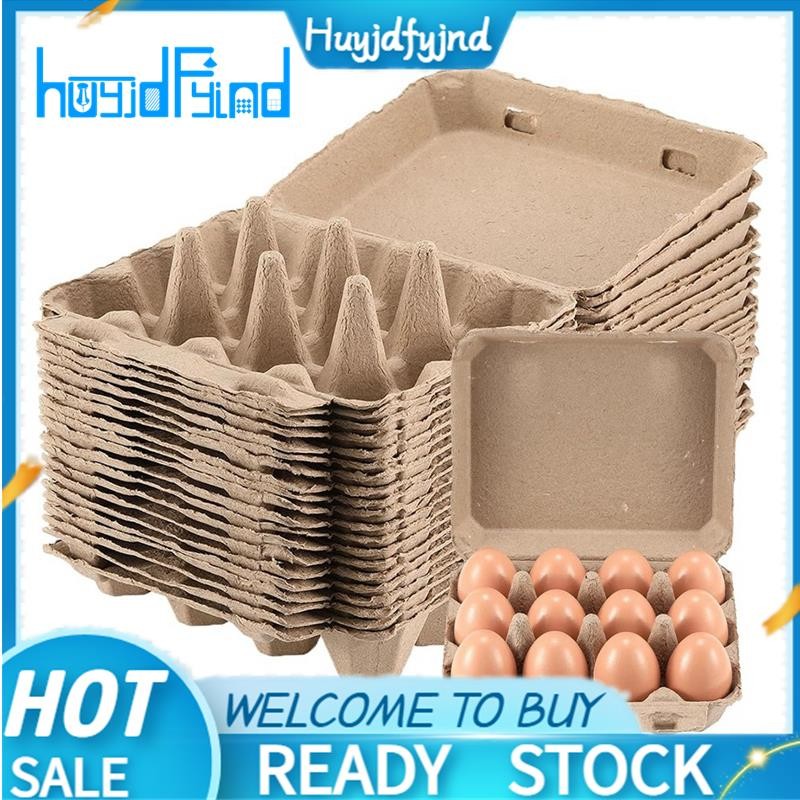 20 Pack Egg Cartons, Paper Pulp Square Egg Cartons Eggs, Egg Cartons ...