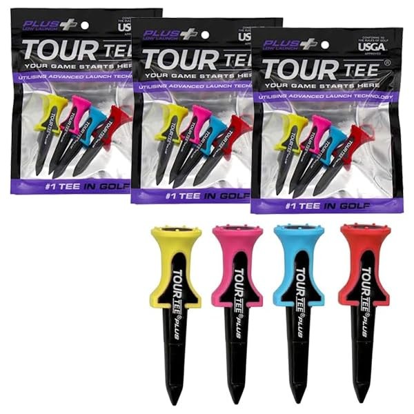 Genuine TOUR TEE PLUS Tour Tee PLUS LOW LAUNCH 4-Pack T-497-000 USGA R ...