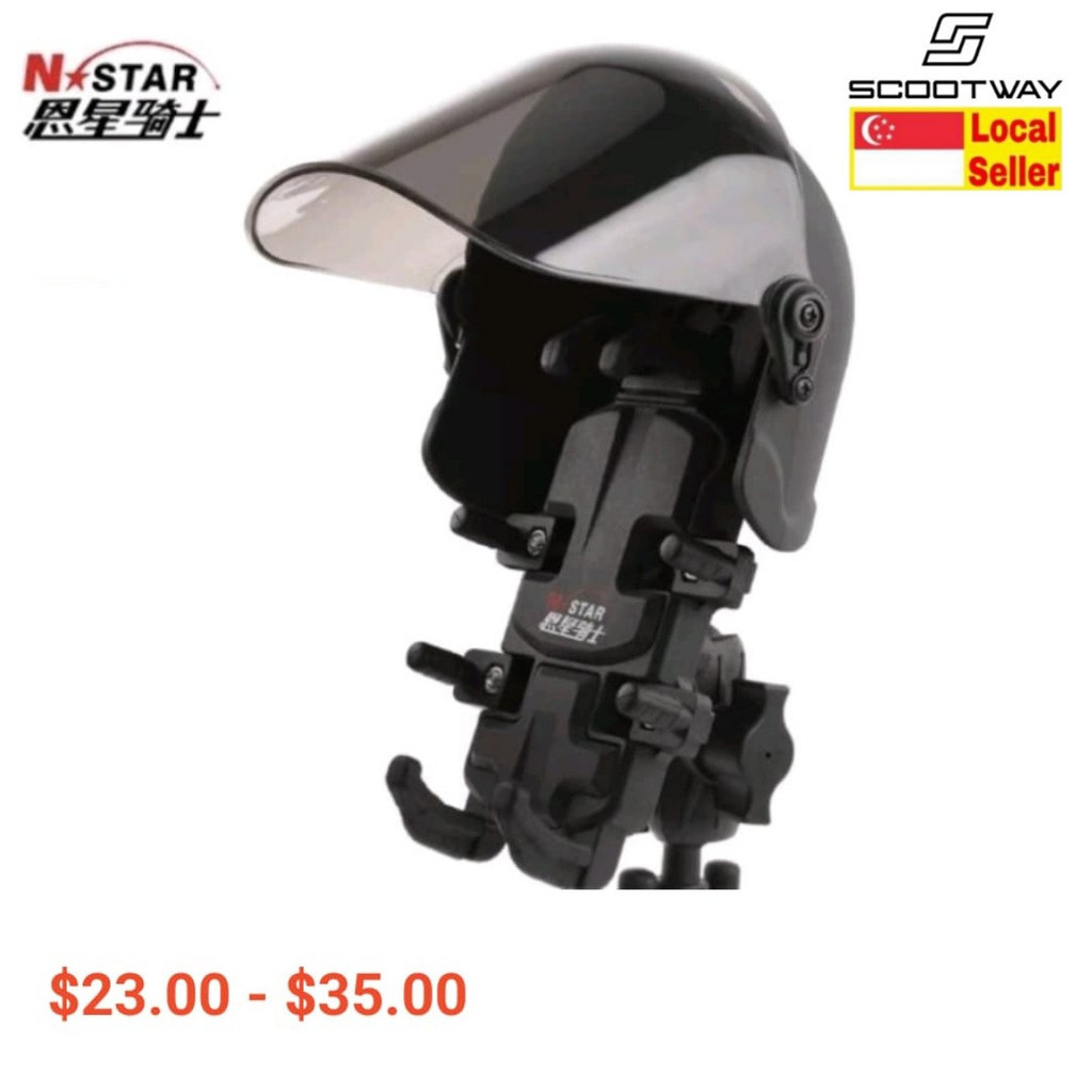 NStar Shock Absorber Phone Mount Mini Helmet Sunshade Visor | Shopee ...