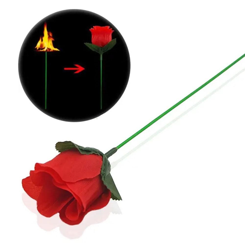 Magic Trick Flame Magic Rose Torch Transforms Into Bundle Prop Toy ...