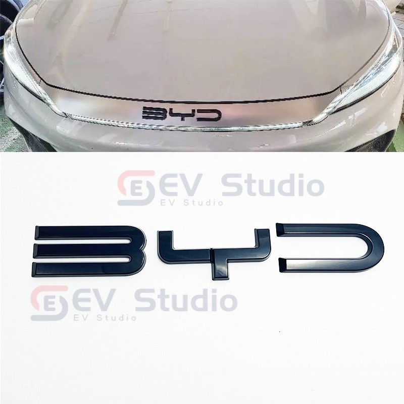 BYD ATTO3 YUAN PLUS 3D ABS Sticker Car Front Emblem Badge Decals For ...