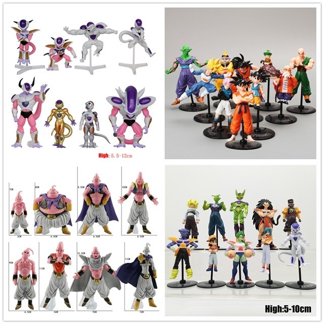 5/7/8/10 Pcs Dragon Ball Z Set Frieza Cell Majin Buu Piccolo Dragon ...