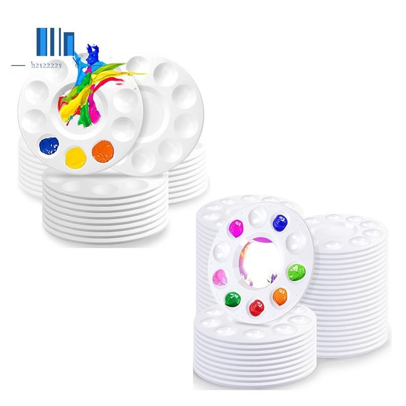 Plastic Paint Pallet for Kids, Paint Tray Palettes with 10 Wells ...
