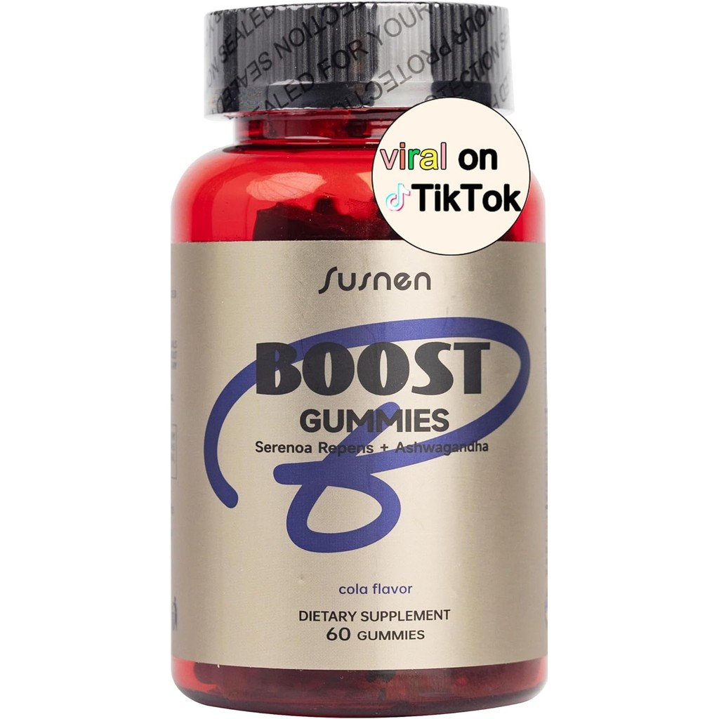 Boost Gummies,Serenoa Repens & Ashwagandha Extract,Saw Palmetto for Men,Enhance Body Function ...
