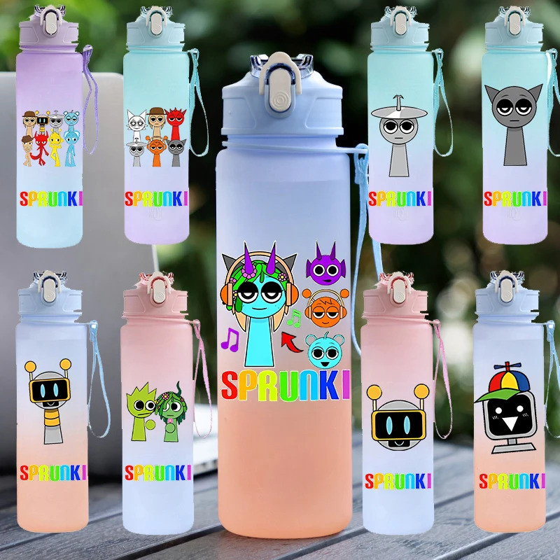 750ML Gradient Color Bottle Sprunki Sprunki Incredibox Sprunki Game ...