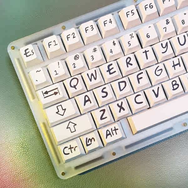 Minimalist Style Big White Big Character Keycap LM Keycap Original ...